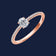 Micro Oval Hava Ring - natürlicher Diamant